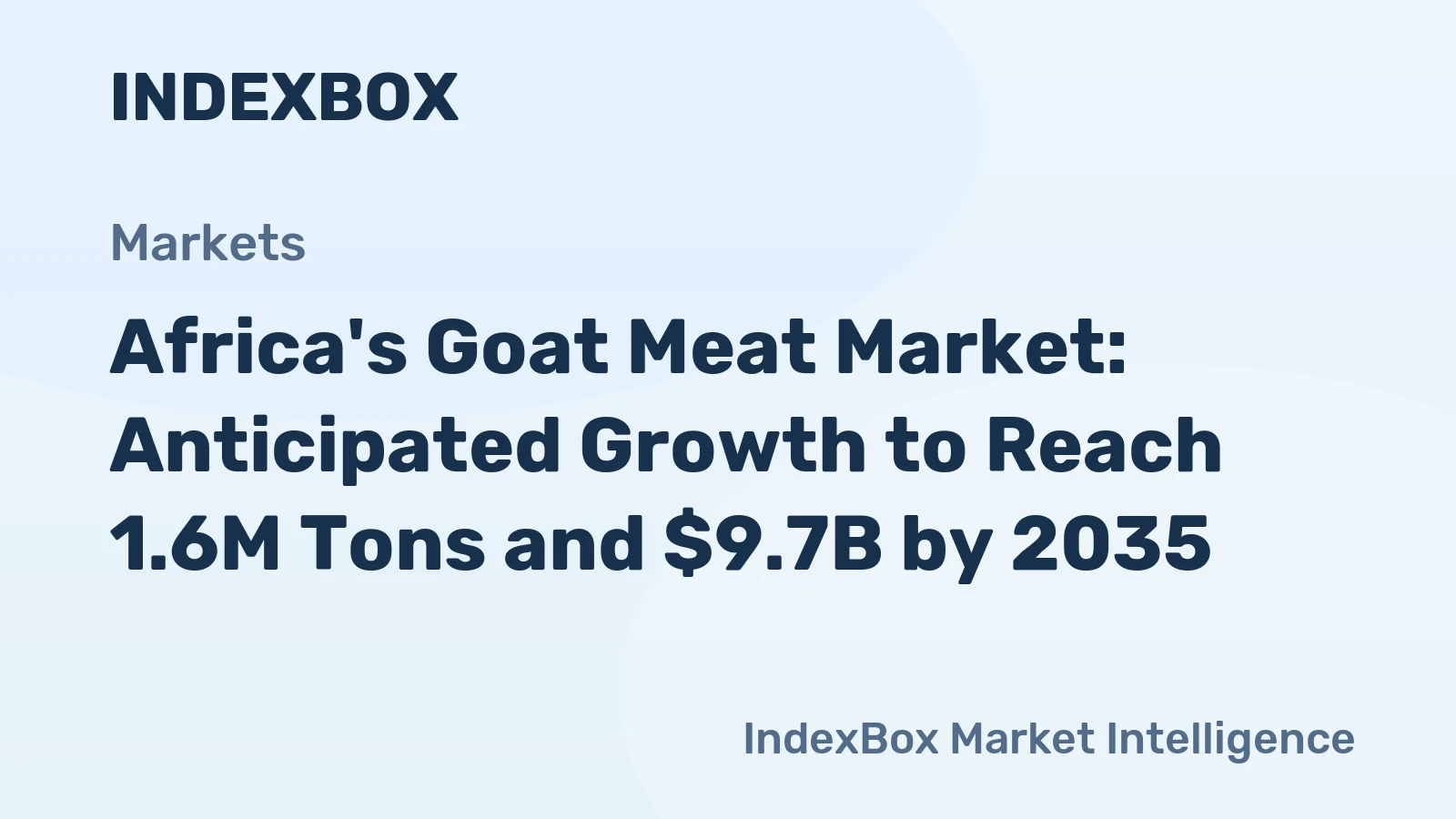 Africa's Goat Meat Market: Anticipated Growth to Reach 1.6M Tons and $9.7B by 2035