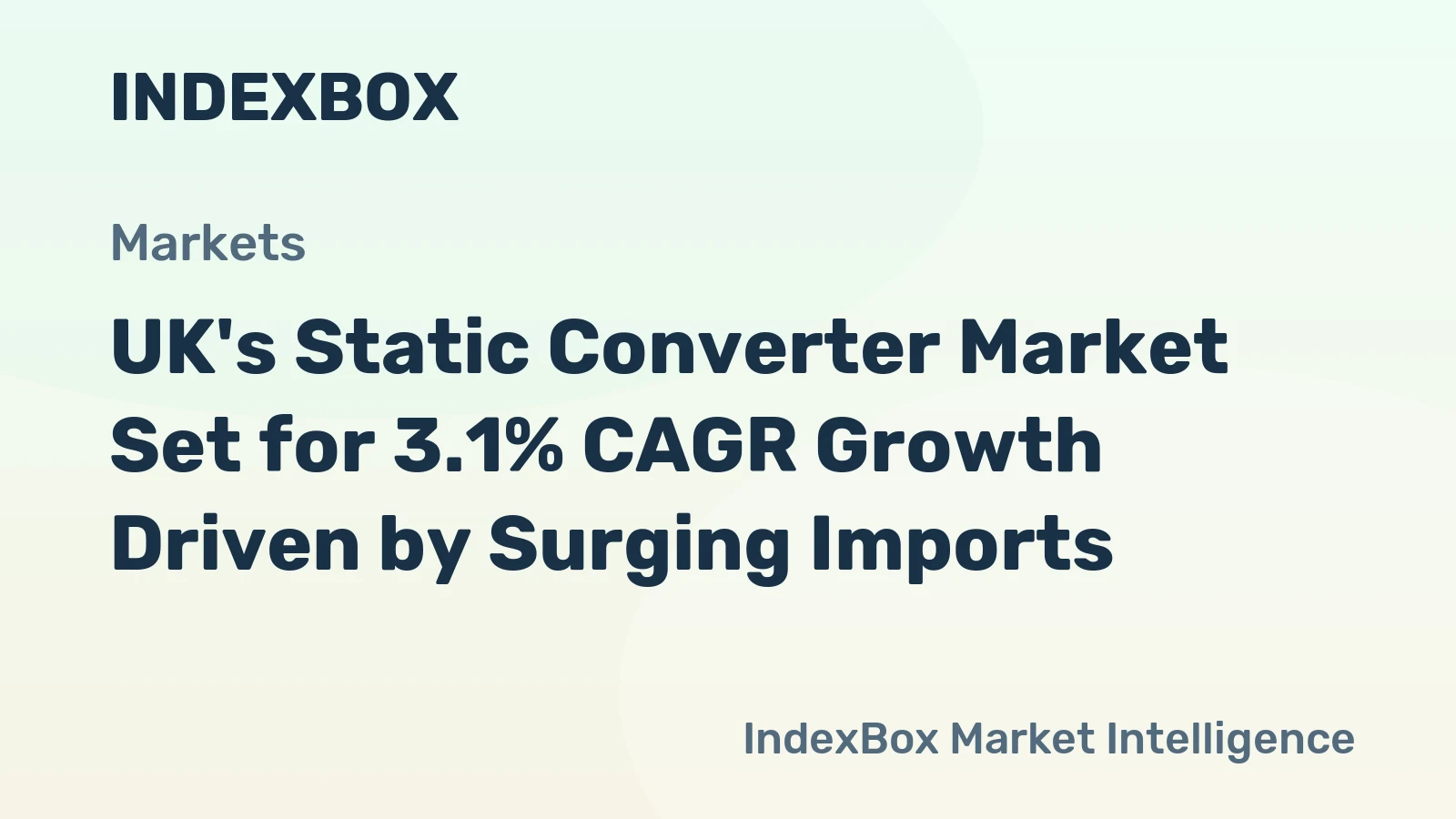 UK's Static Converter Market Set for 3.1% CAGR Growth Driven by Surging Imports