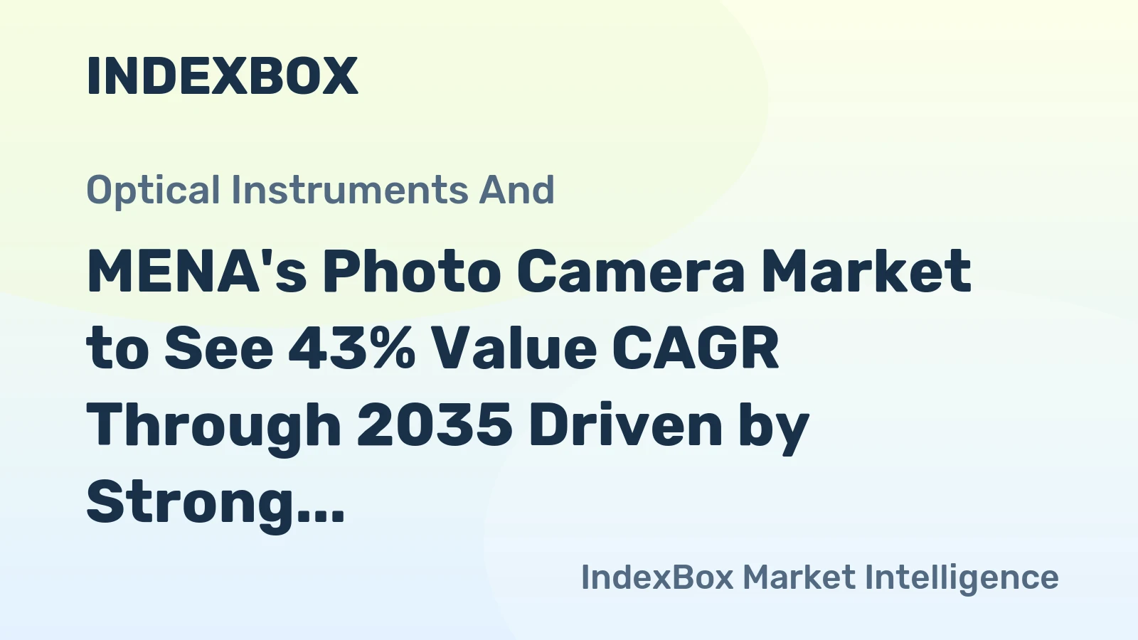 MENA's Photo Camera Market to See 43% Value CAGR Through 2035 Driven by Strong Demand