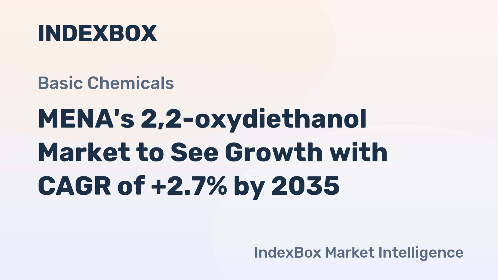 MENA's 2,2-oxydiethanol Market to See Growth with CAGR of +2.7% by 2035