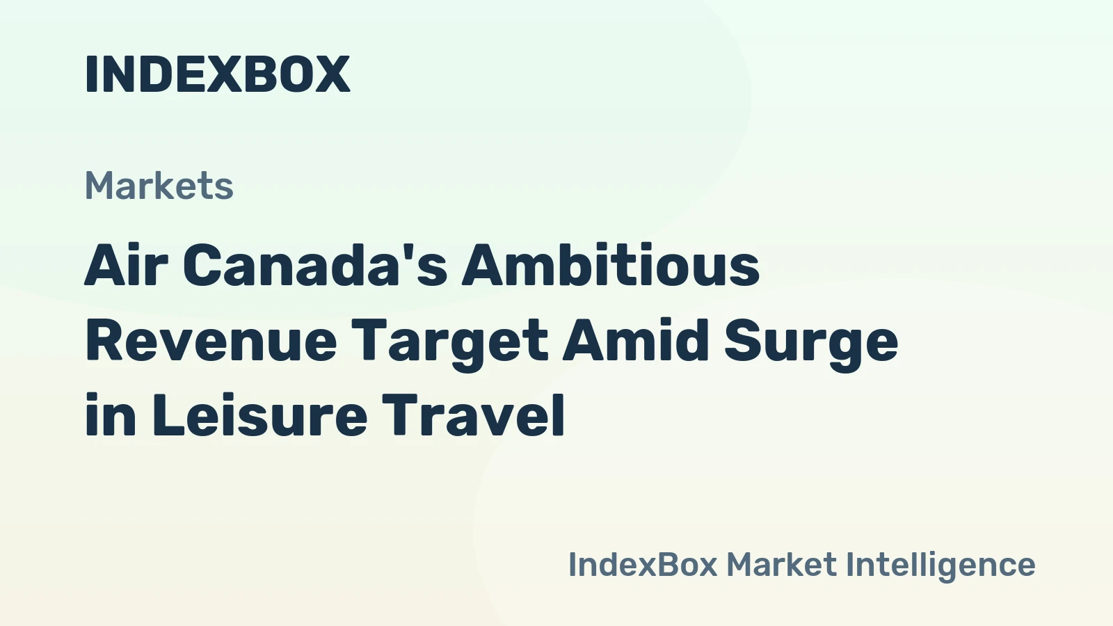 Air Canada's Ambitious Revenue Target Amid Surge in Leisure Travel