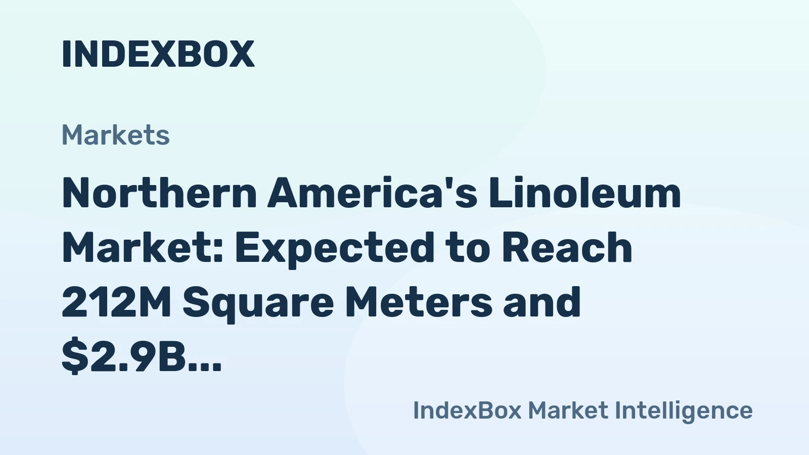 Northern America's Linoleum Market: Expected to Reach 212M Square Meters and $2.9B by 2035