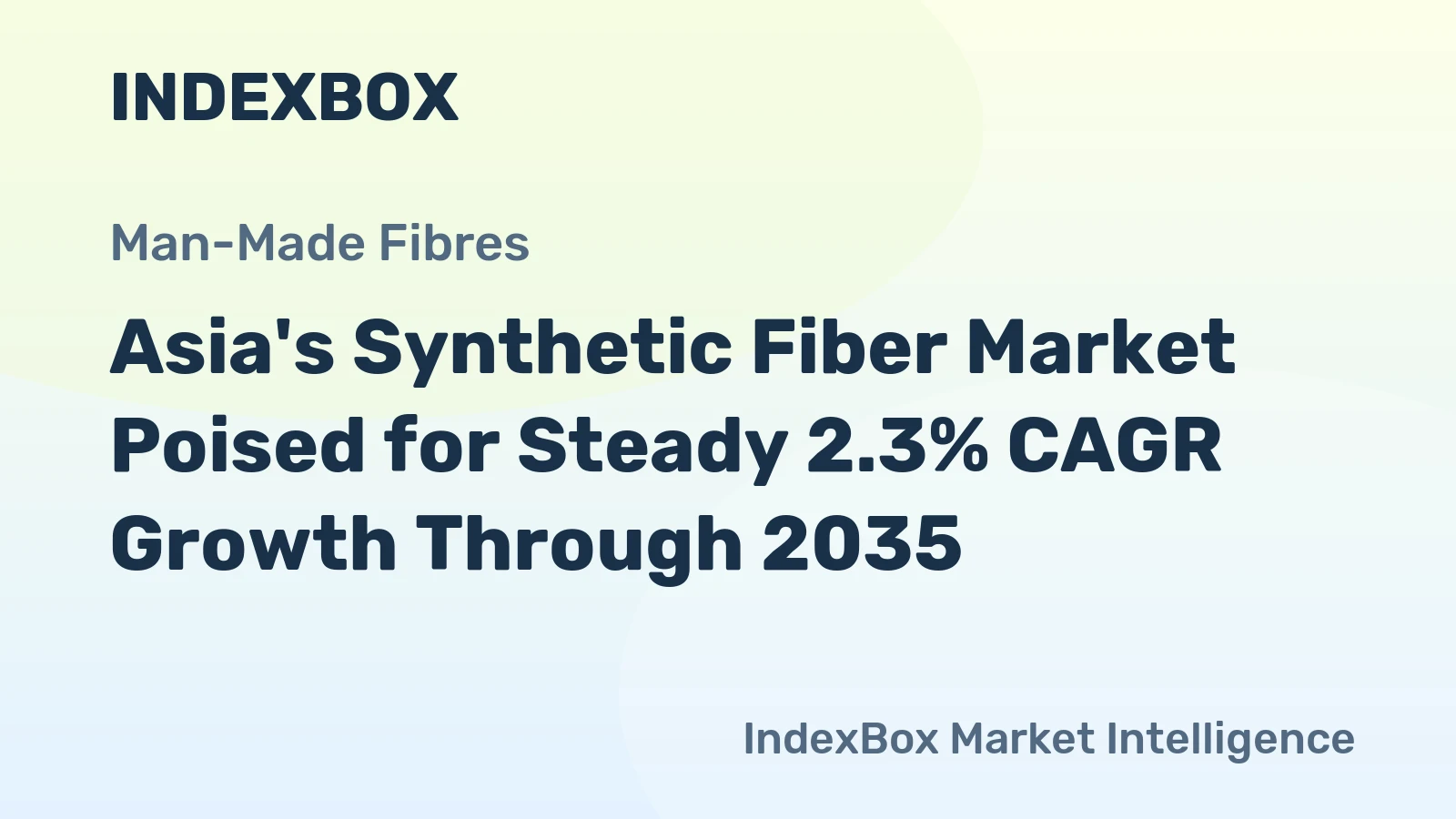 Asia's Synthetic Fiber Market Poised for Steady 2.3% CAGR Growth Through 2035