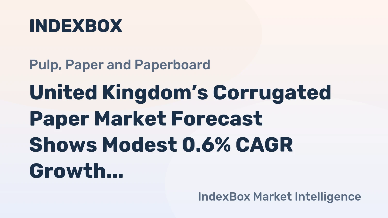 United Kingdom’s Corrugated Paper Market Forecast Shows Modest 0.6% CAGR Growth Through 2035