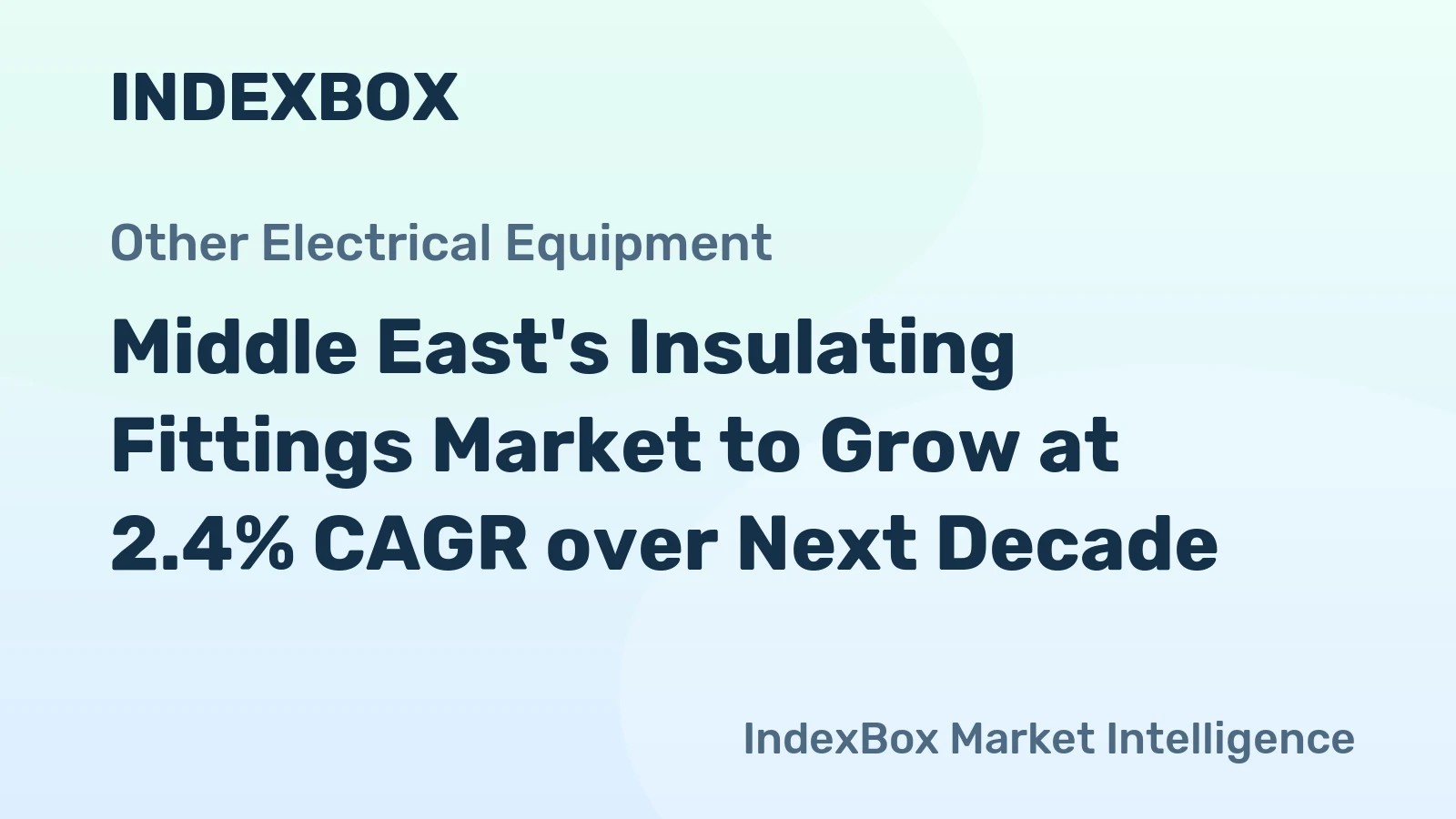 Middle East's Insulating Fittings Market to Grow at 2.4% CAGR over Next Decade