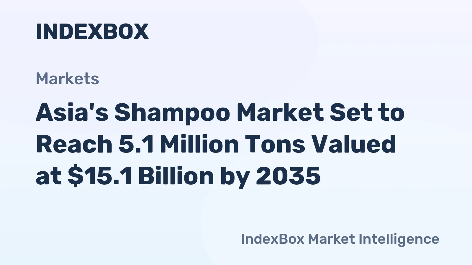 Asia's Shampoo Market Set to Reach 5.1 Million Tons Valued at $15.1 Billion by 2035
