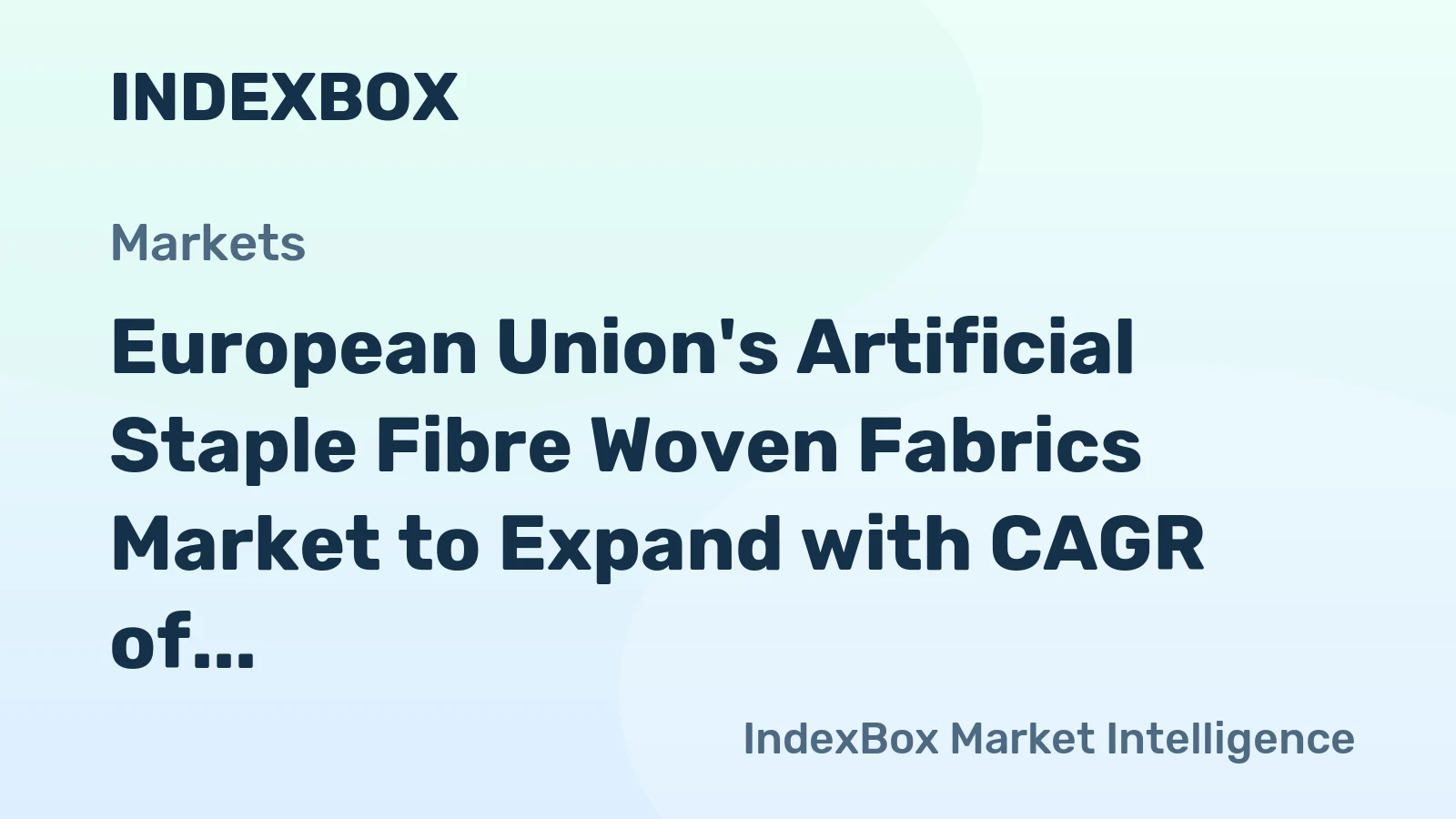 European Union's Artificial Staple Fibre Woven Fabrics Market to Expand with CAGR of +1.2% by 2035