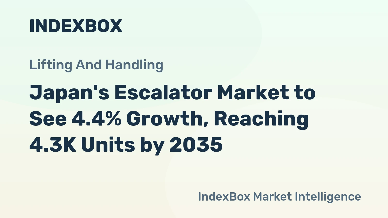 Japan's Escalator Market to See 4.4% Growth, Reaching 4.3K Units by 2035