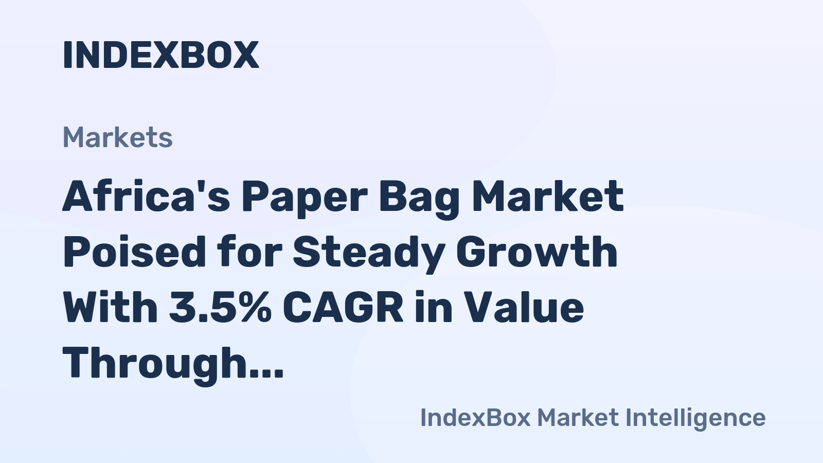 Africa's Paper Bag Market Poised for Steady Growth With 3.5% CAGR in Value Through 2035
