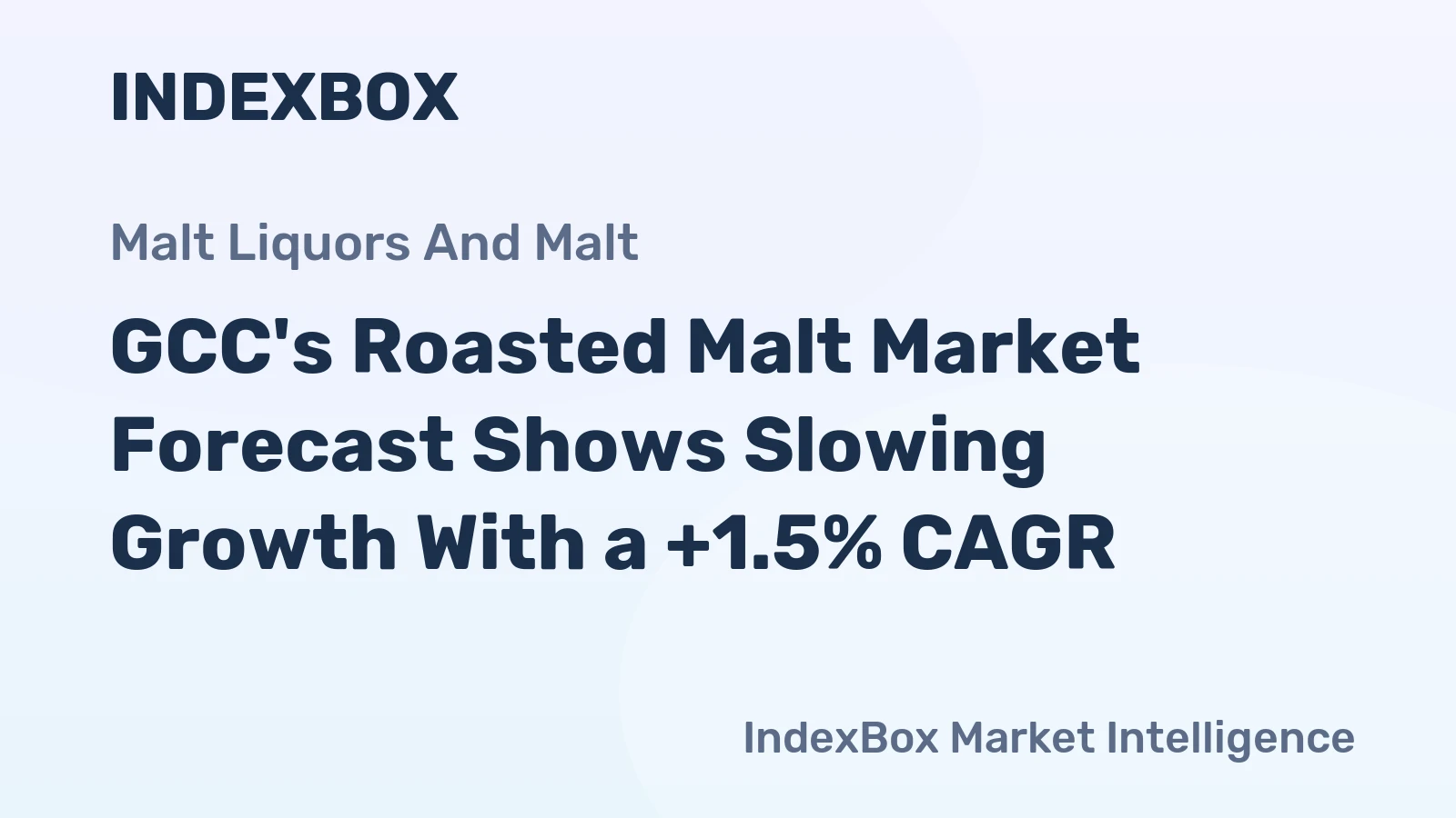 GCC's Roasted Malt Market Forecast Shows Slowing Growth With a +1.5% CAGR
