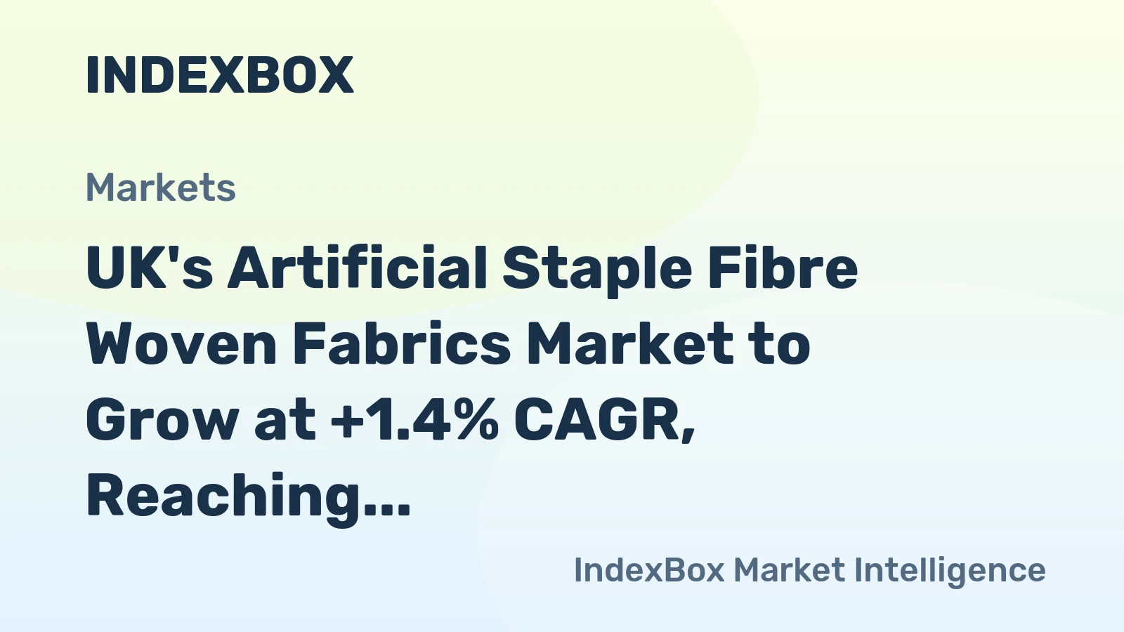 UK's Artificial Staple Fibre Woven Fabrics Market to Grow at +1.4% CAGR, Reaching $860M by 2035