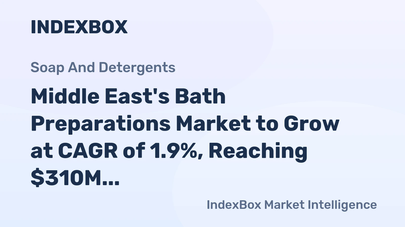 Middle East's Bath Preparations Market to Grow at CAGR of 1.9%, Reaching $310M by 2035