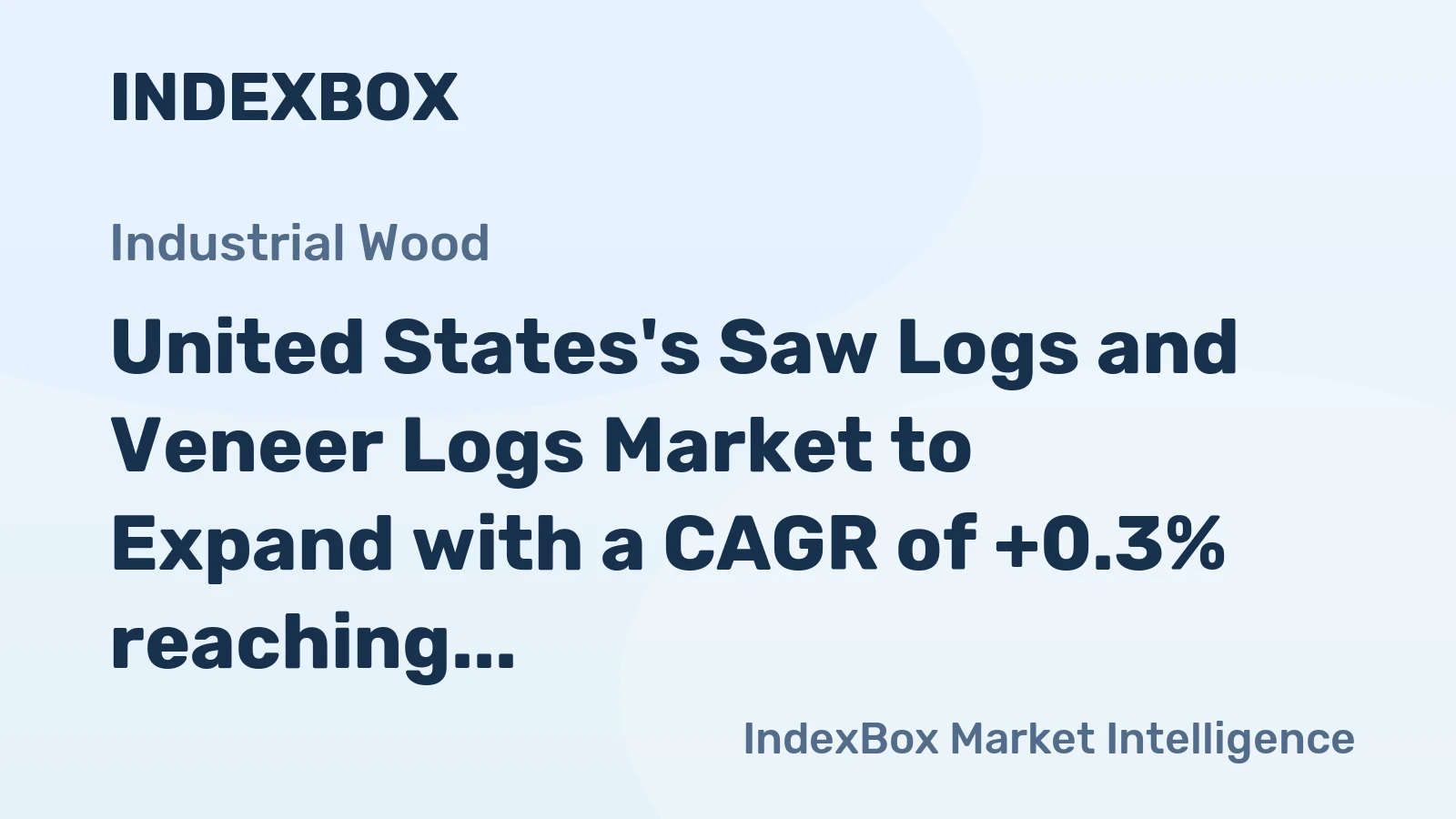 United States's Saw Logs and Veneer Logs Market to Expand with a CAGR of +0.3% reaching $50B by 2035
