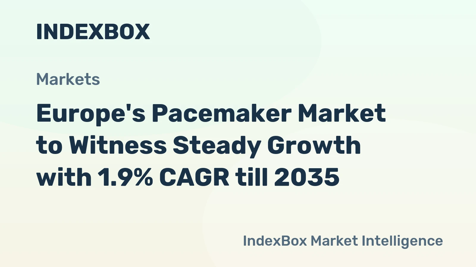 Europe's Pacemaker Market to Witness Steady Growth with 1.9% CAGR till 2035