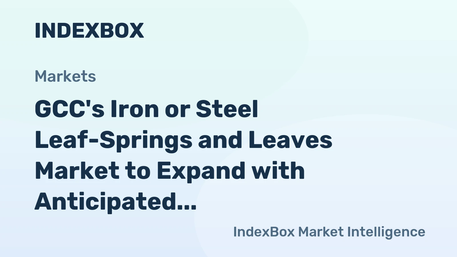GCC's Iron or Steel Leaf-Springs and Leaves Market to Expand with Anticipated CAGR of +0.2% from 2024 to 2035