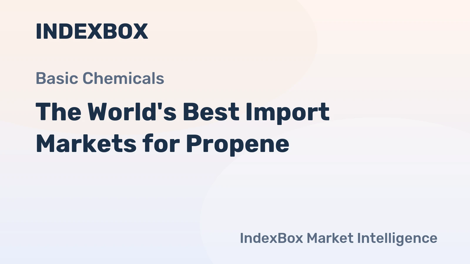 The World's Best Import Markets for Propene