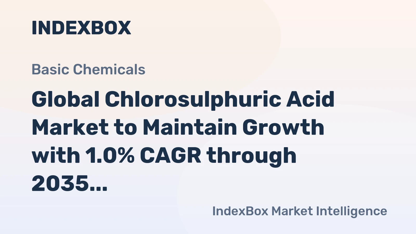 Global Chlorosulphuric Acid Market to Maintain Growth with 1.0% CAGR through 2035