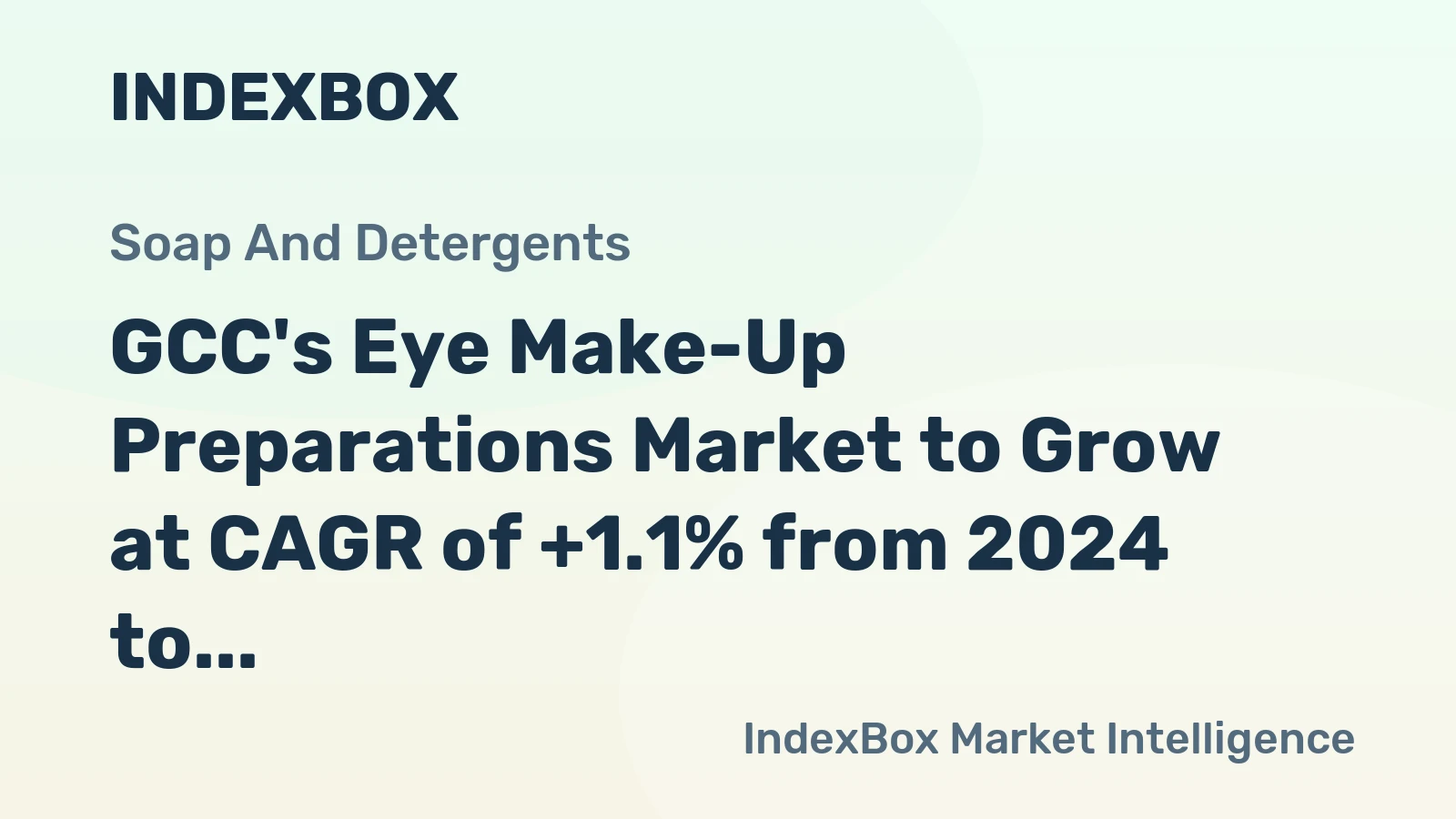 GCC's Eye Make-Up Preparations Market to Grow at CAGR of +1.1% from 2024 to 2035, Reaching 5.5K Tons