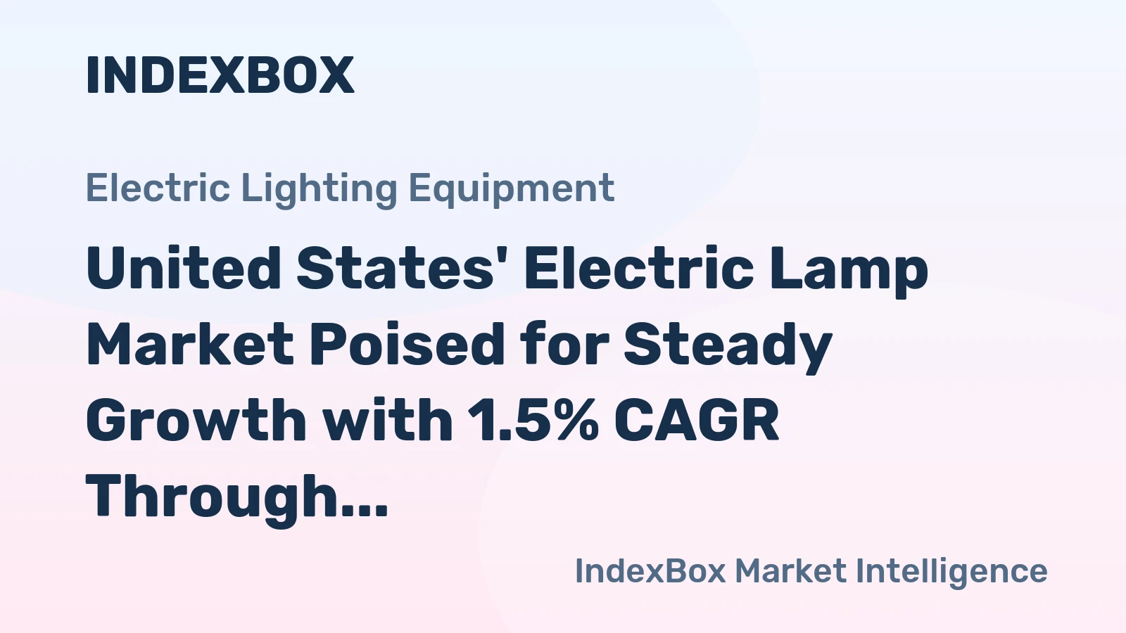 United States' Electric Lamp Market Poised for Steady Growth with 1.5% CAGR Through 2035
