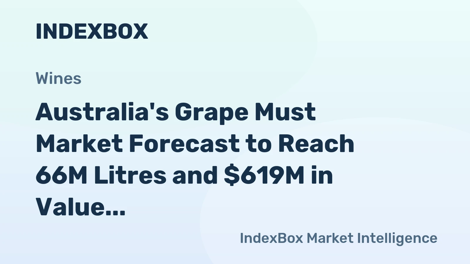 Australia's Grape Must Market Forecast to Reach 66M Litres and $619M in Value