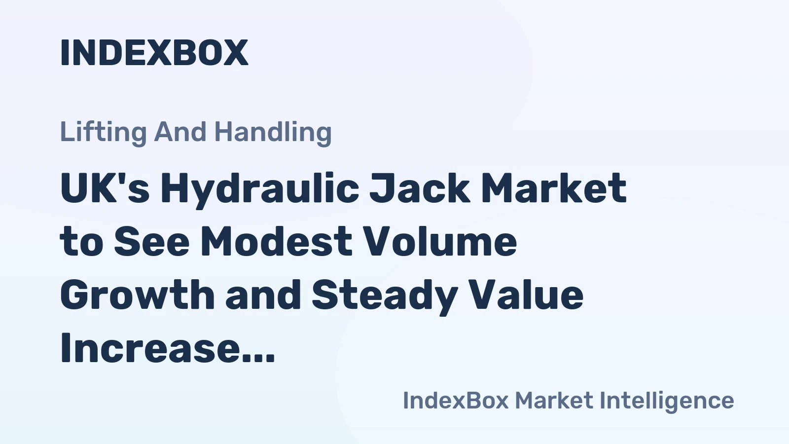 UK's Hydraulic Jack Market to See Modest Volume Growth and Steady Value Increase Through 2035