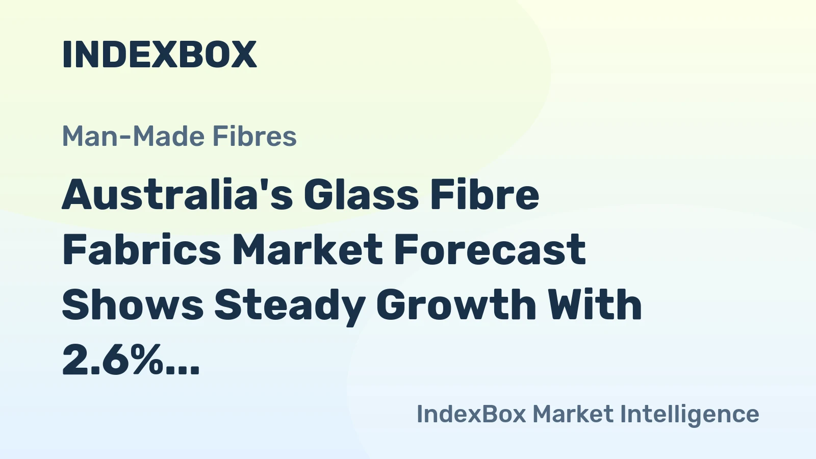 Australia's Glass Fibre Fabrics Market Forecast Shows Steady Growth With 2.6% CAGR