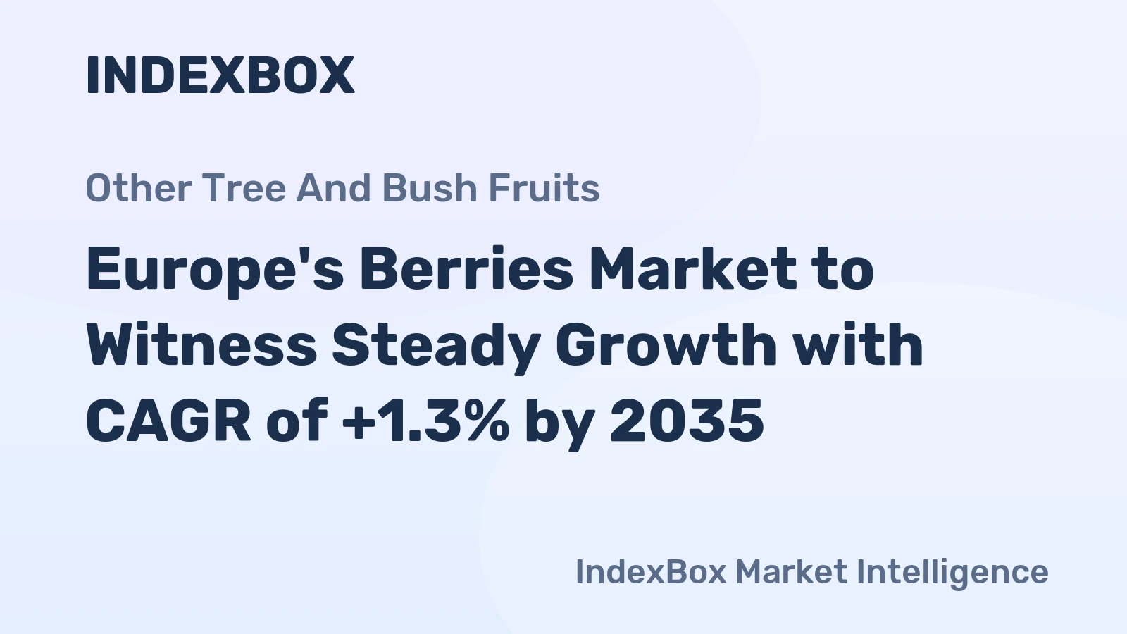 Europe's Berries Market to Witness Steady Growth with CAGR of +1.3% by 2035