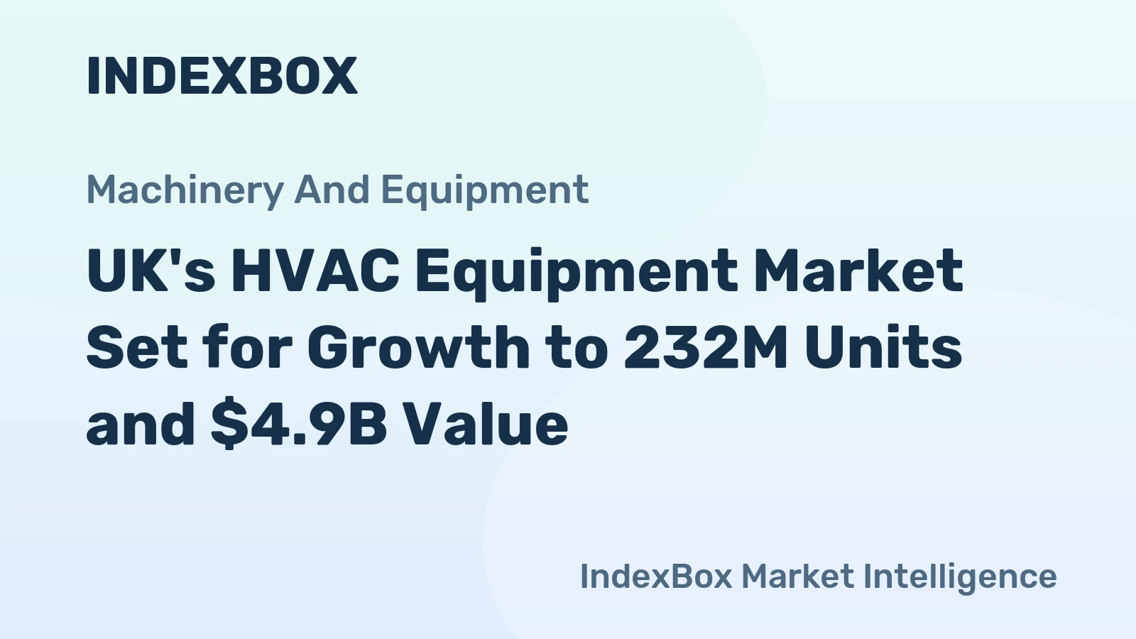 UK's HVAC Equipment Market Set for Growth to 232M Units and $4.9B Value
