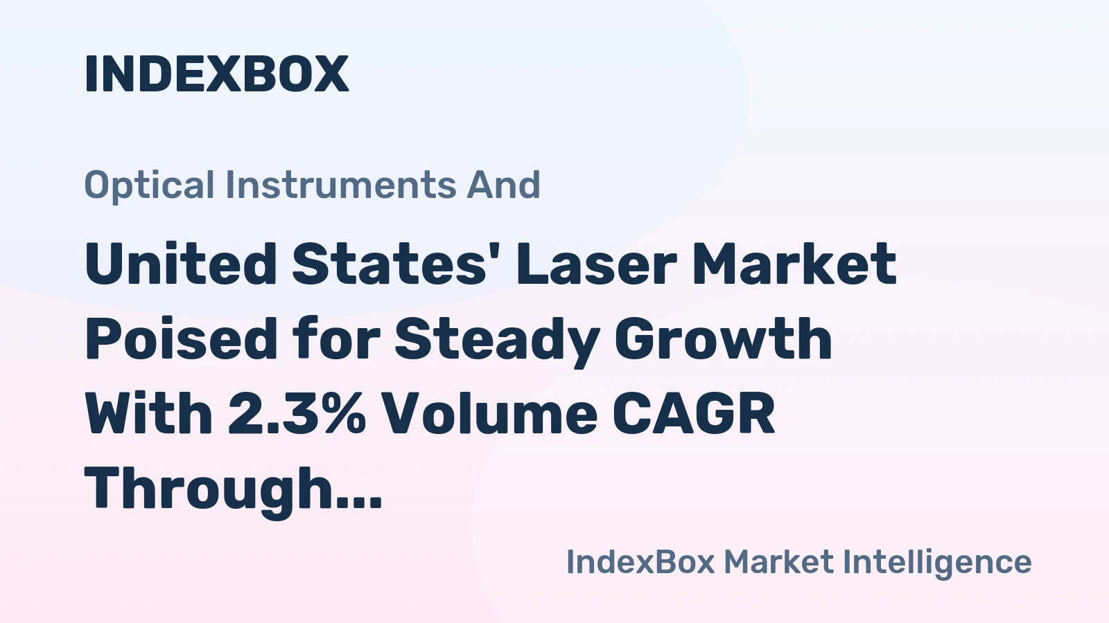 United States' Laser Market Poised for Steady Growth With 2.3% Volume CAGR Through 2035