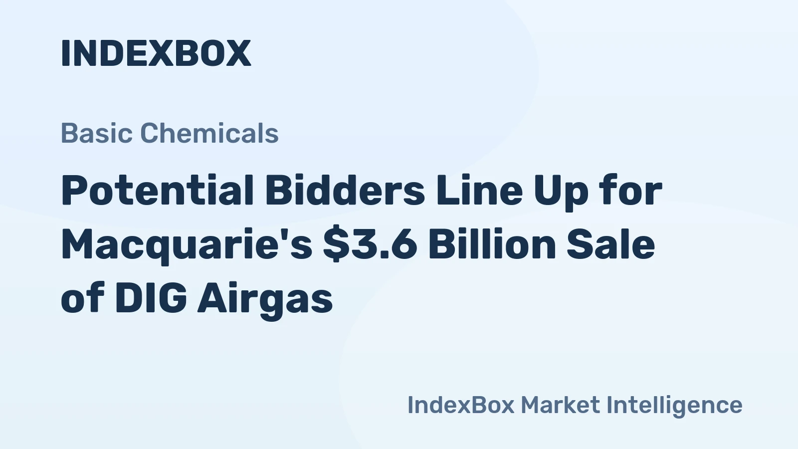 Potential Bidders Line Up for Macquarie's $3.6 Billion Sale of DIG Airgas