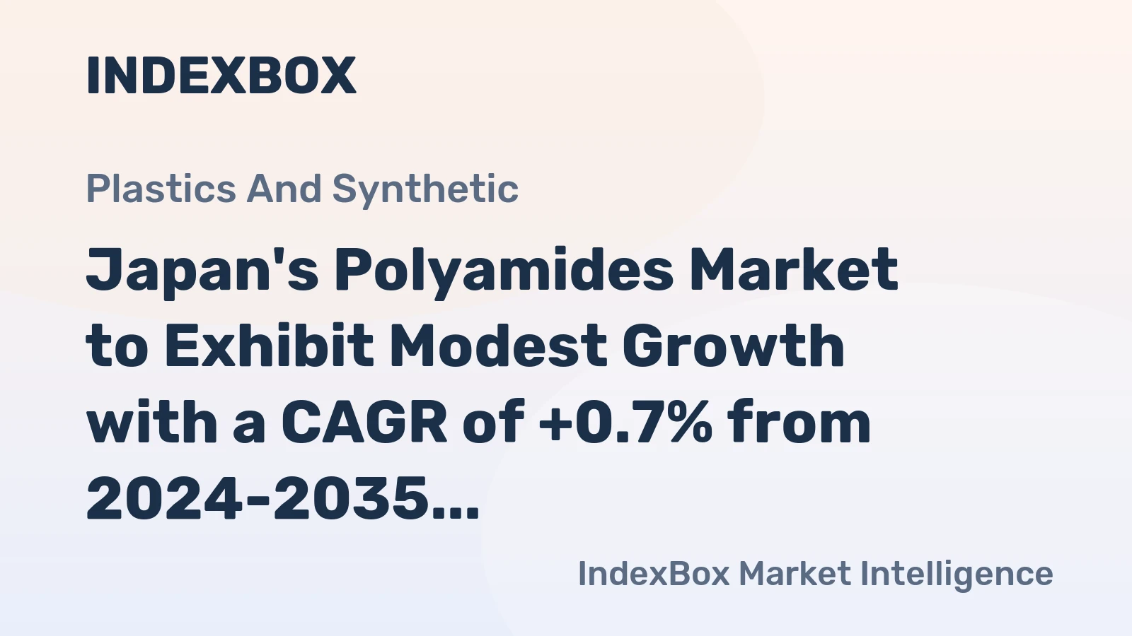 Japan's Polyamides Market to Exhibit Modest Growth with a CAGR of +0.7% from 2024-2035