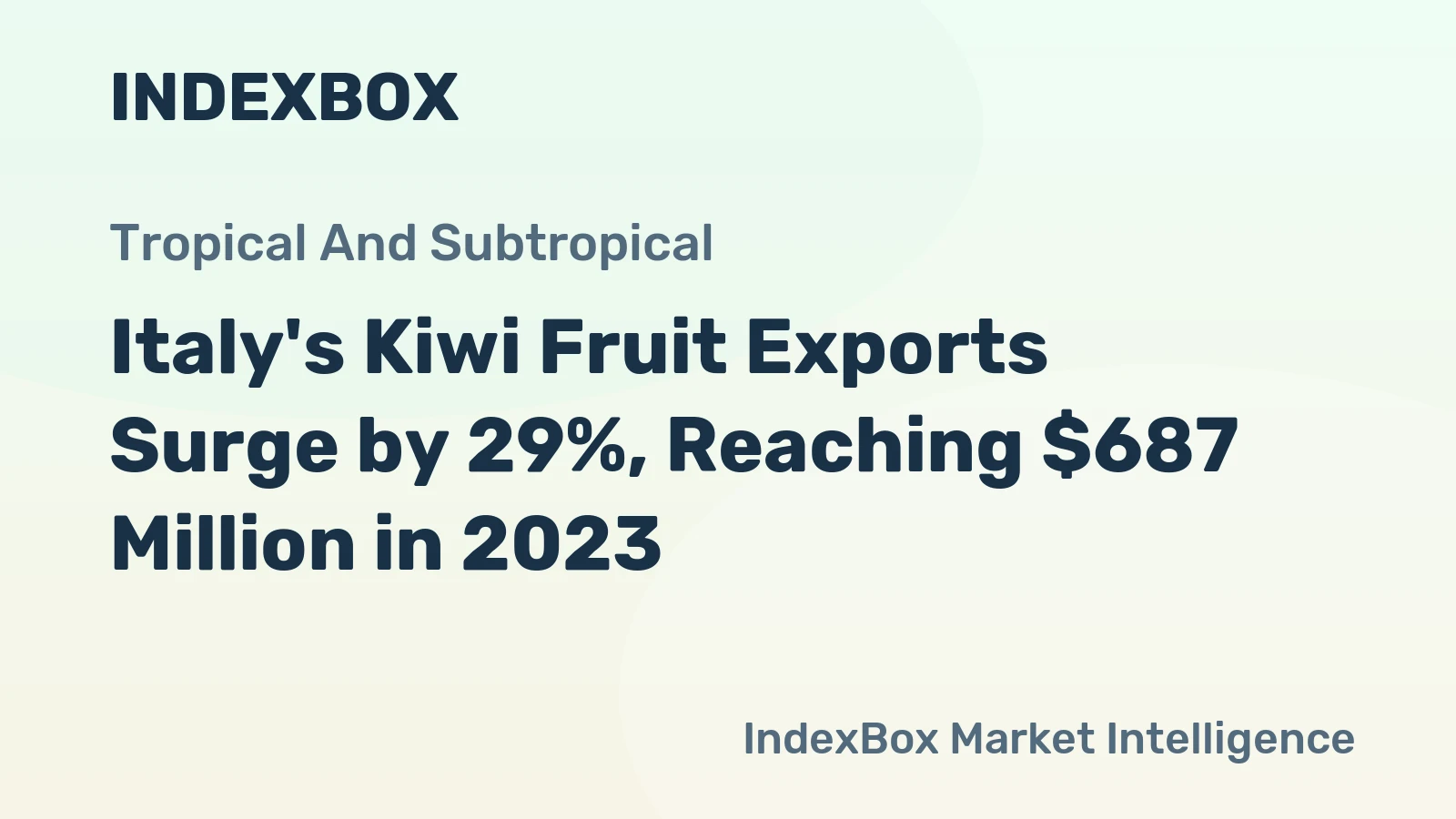 Italy's Kiwi Fruit Exports Surge by 29%, Reaching $687 Million in 2023