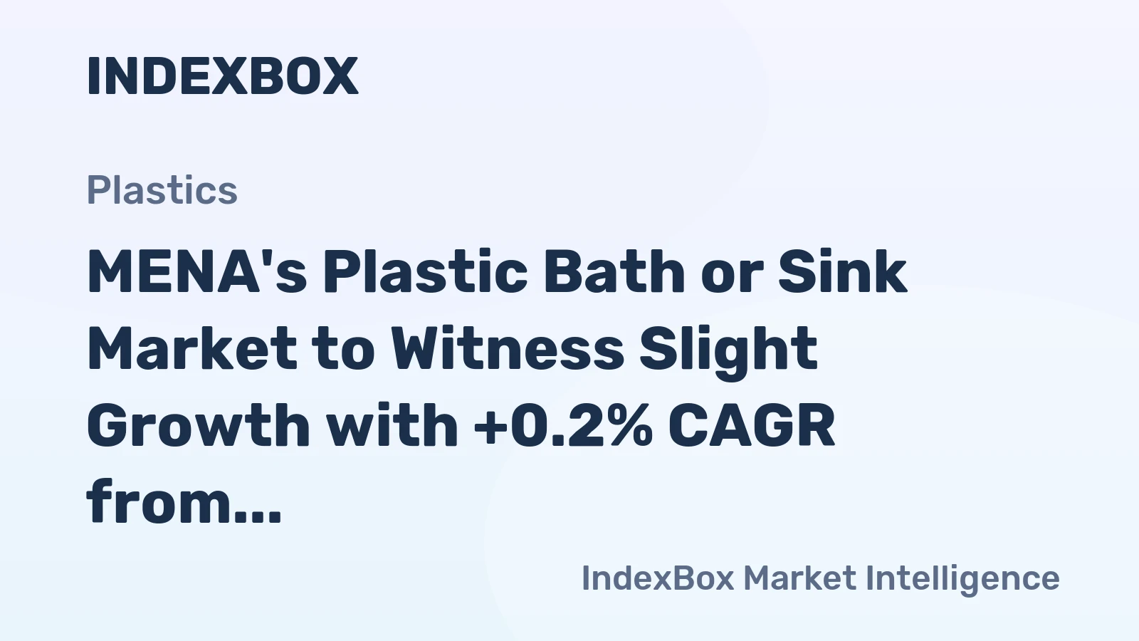 MENA's Plastic Bath or Sink Market to Witness Slight Growth with +0.2% CAGR from 2024-2035