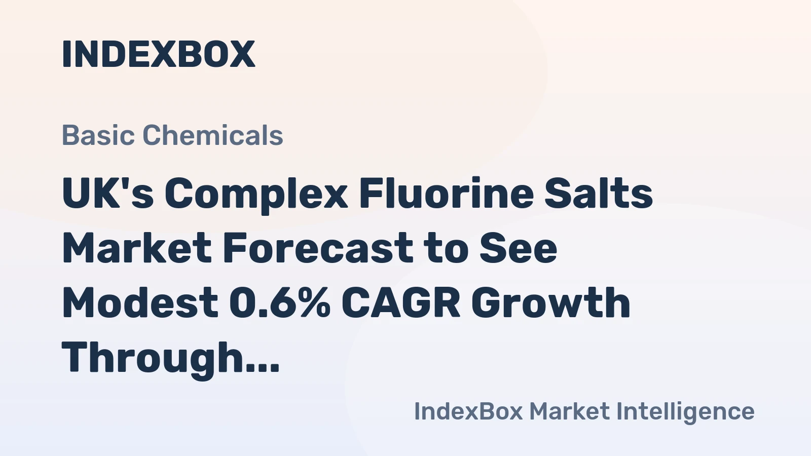 UK's Complex Fluorine Salts Market Forecast to See Modest 0.6% CAGR Growth Through 2035