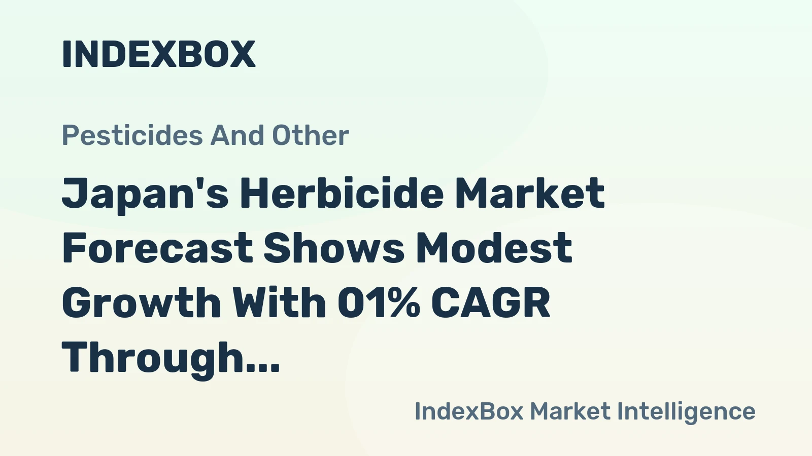 Japan's Herbicide Market Forecast Shows Modest Growth With 01% CAGR Through 2035