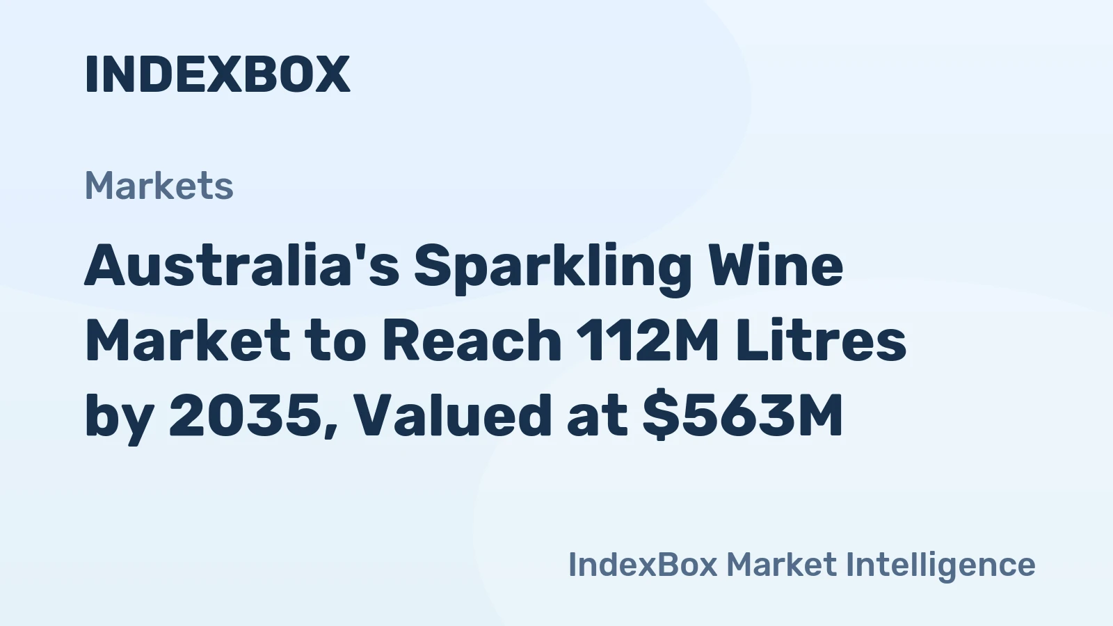 Australia's Sparkling Wine Market to Reach 112M Litres by 2035, Valued at $563M
