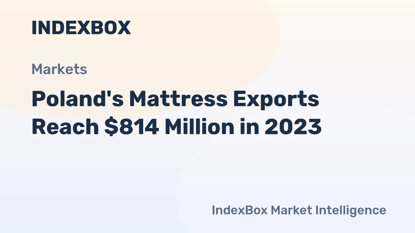 Poland's Mattress Exports Reach $814 Million in 2023
