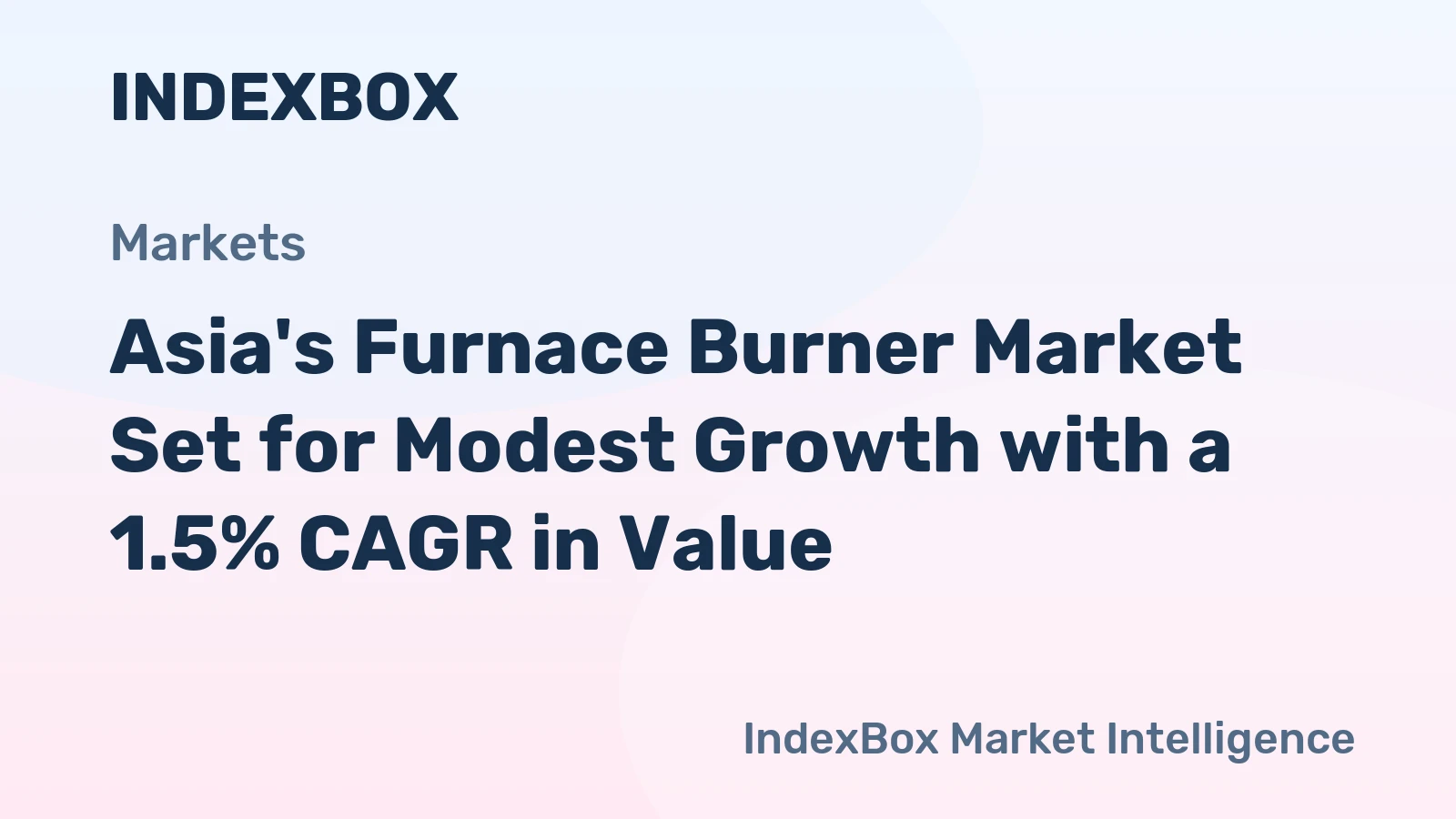 Asia's Furnace Burner Market Set for Modest Growth with a 1.5% CAGR in Value