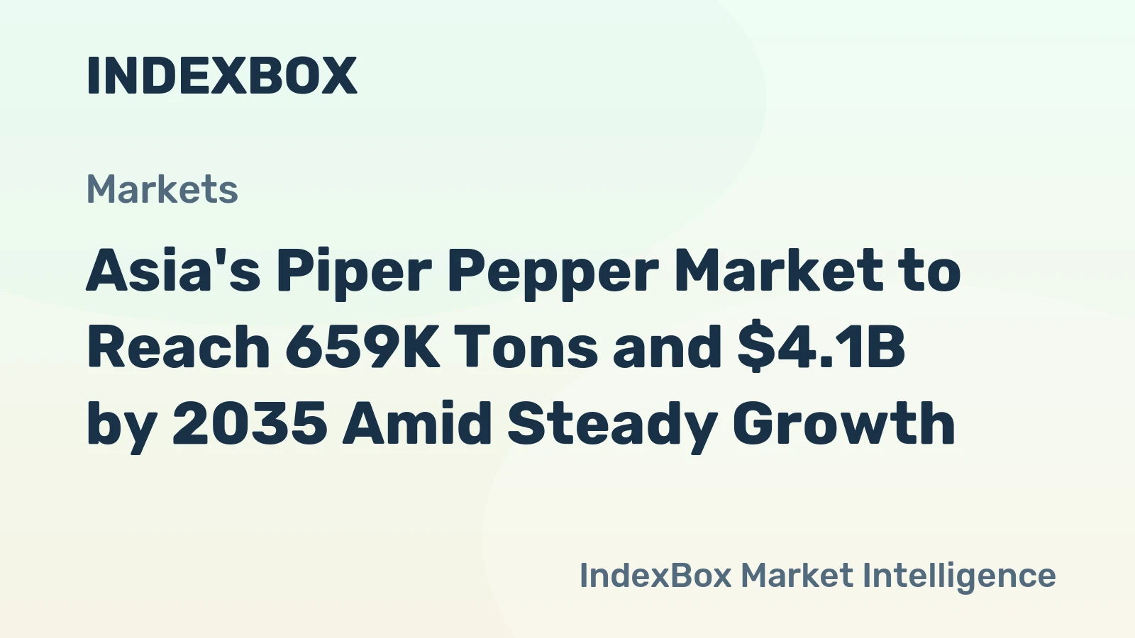 Asia's Piper Pepper Market to Reach 659K Tons and $4.1B by 2035 Amid Steady Growth