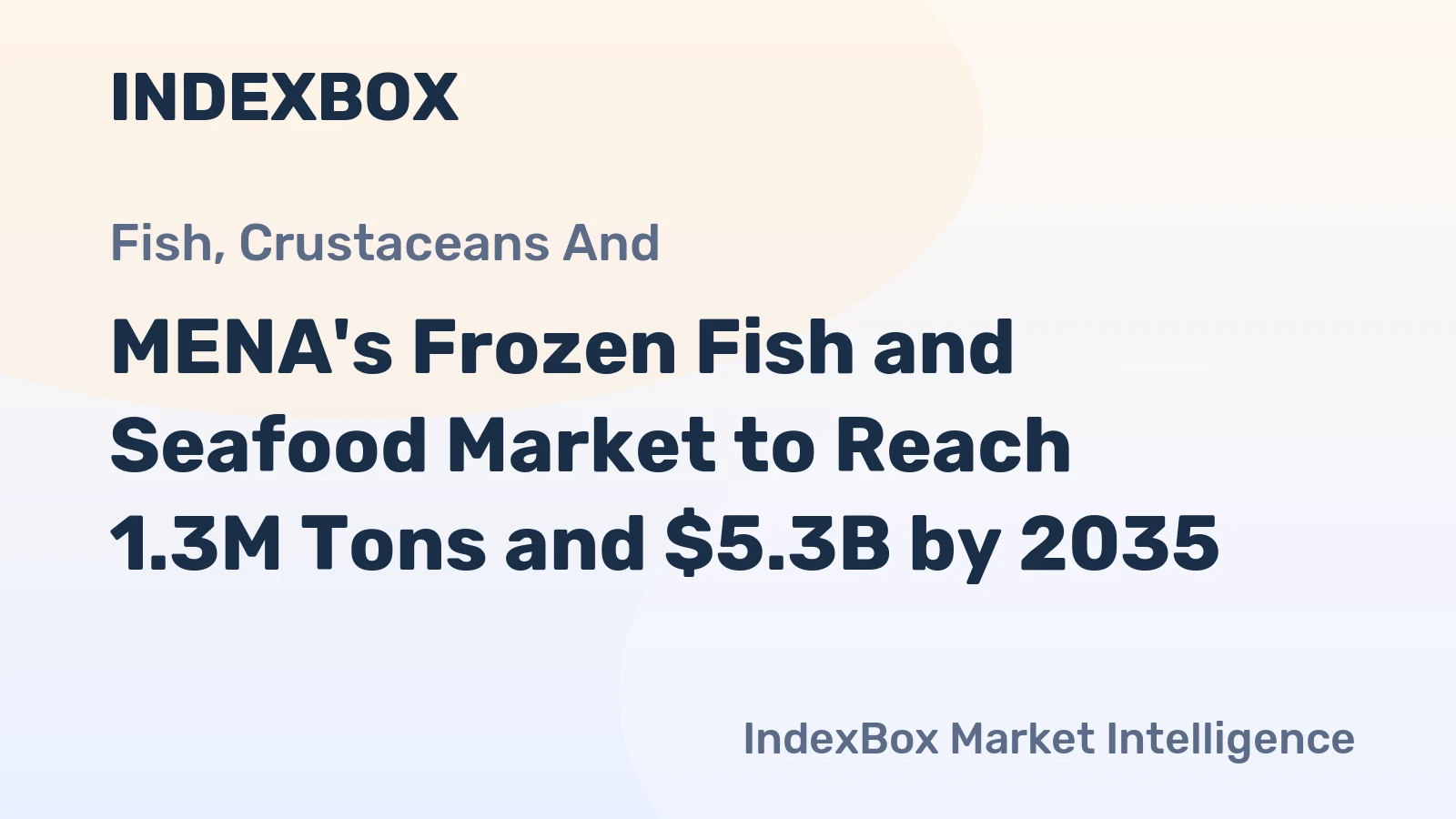 MENA's Frozen Fish and Seafood Market to Reach 1.3M Tons and $5.3B by 2035