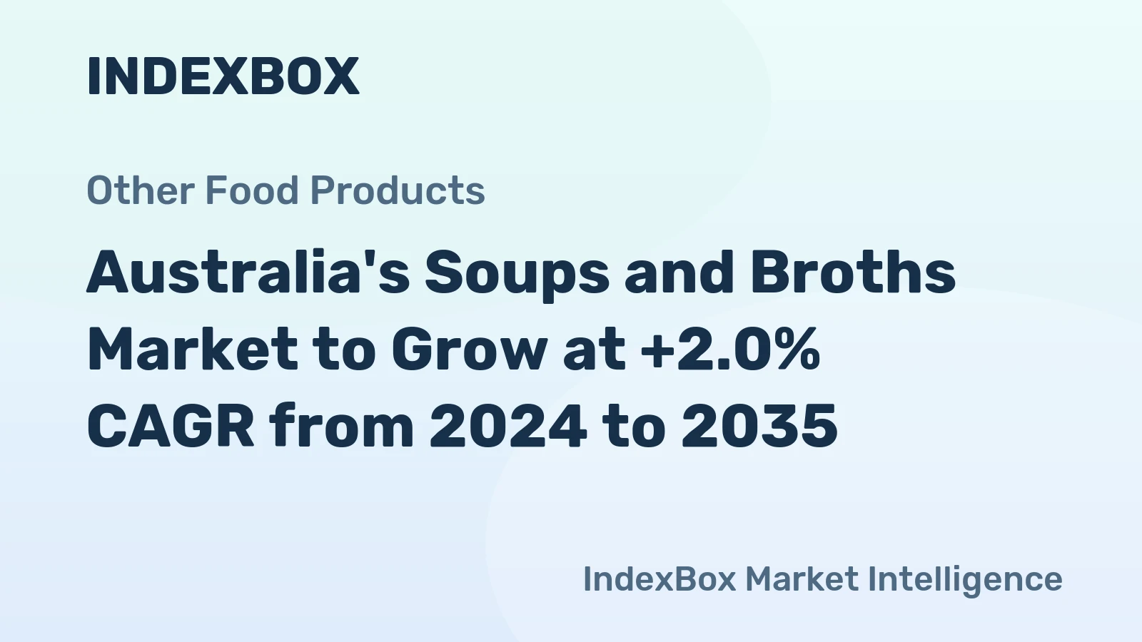 Australia's Soups and Broths Market to Grow at +2.0% CAGR from 2024 to 2035