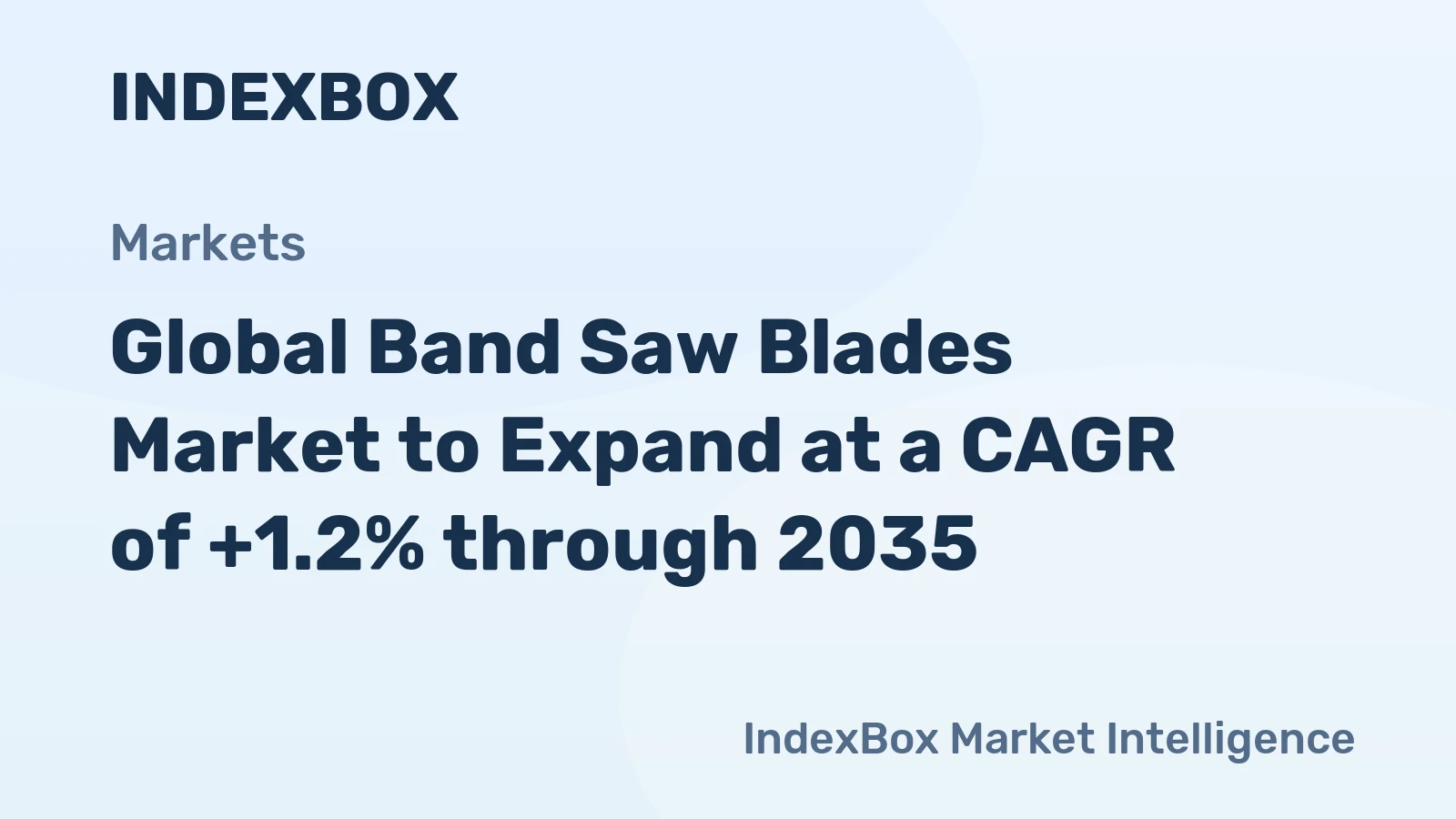Global Band Saw Blades Market to Expand at a CAGR of +1.2% through 2035