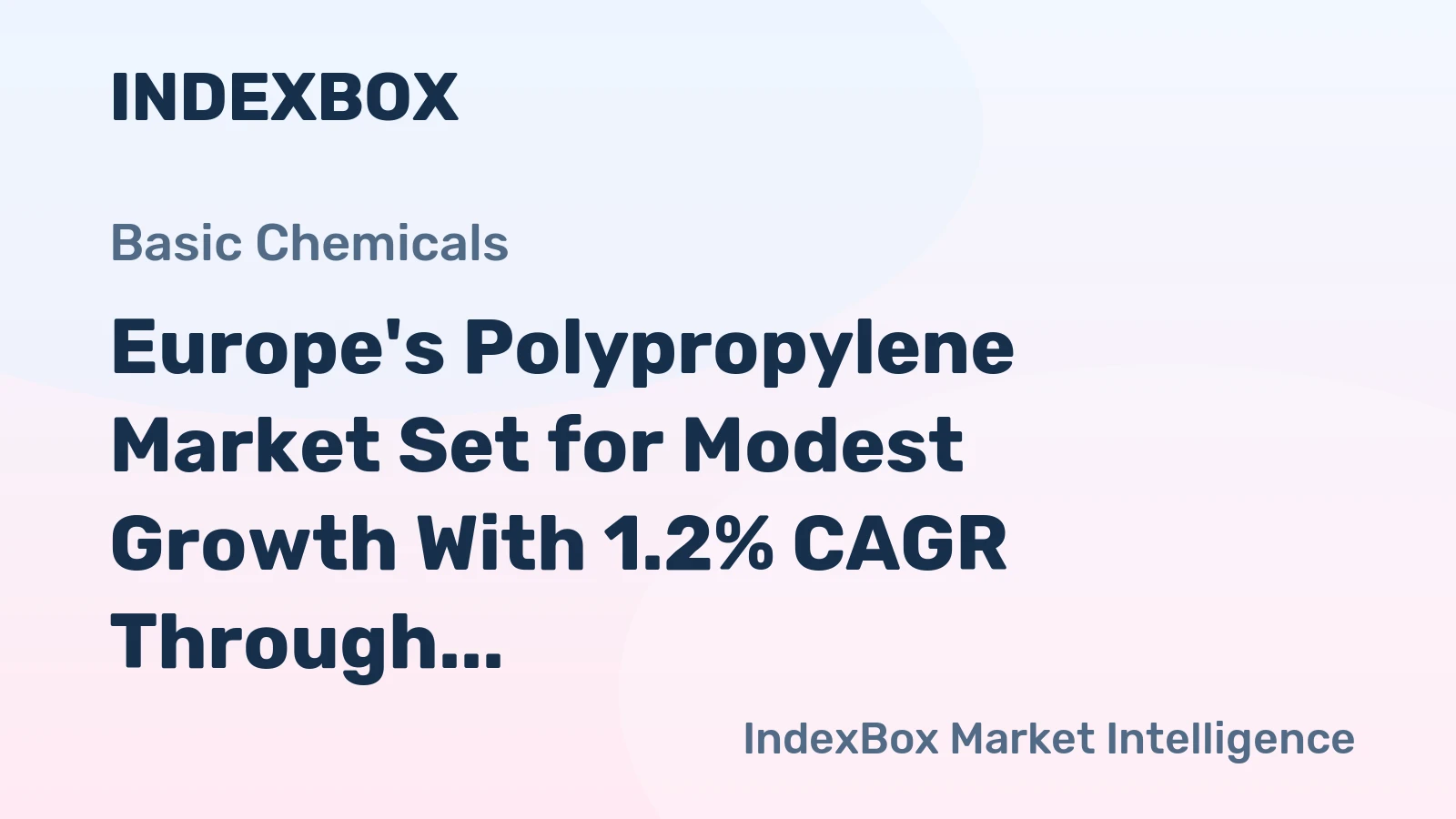 Europe's Polypropylene Market Set for Modest Growth With 1.2% CAGR Through 2035