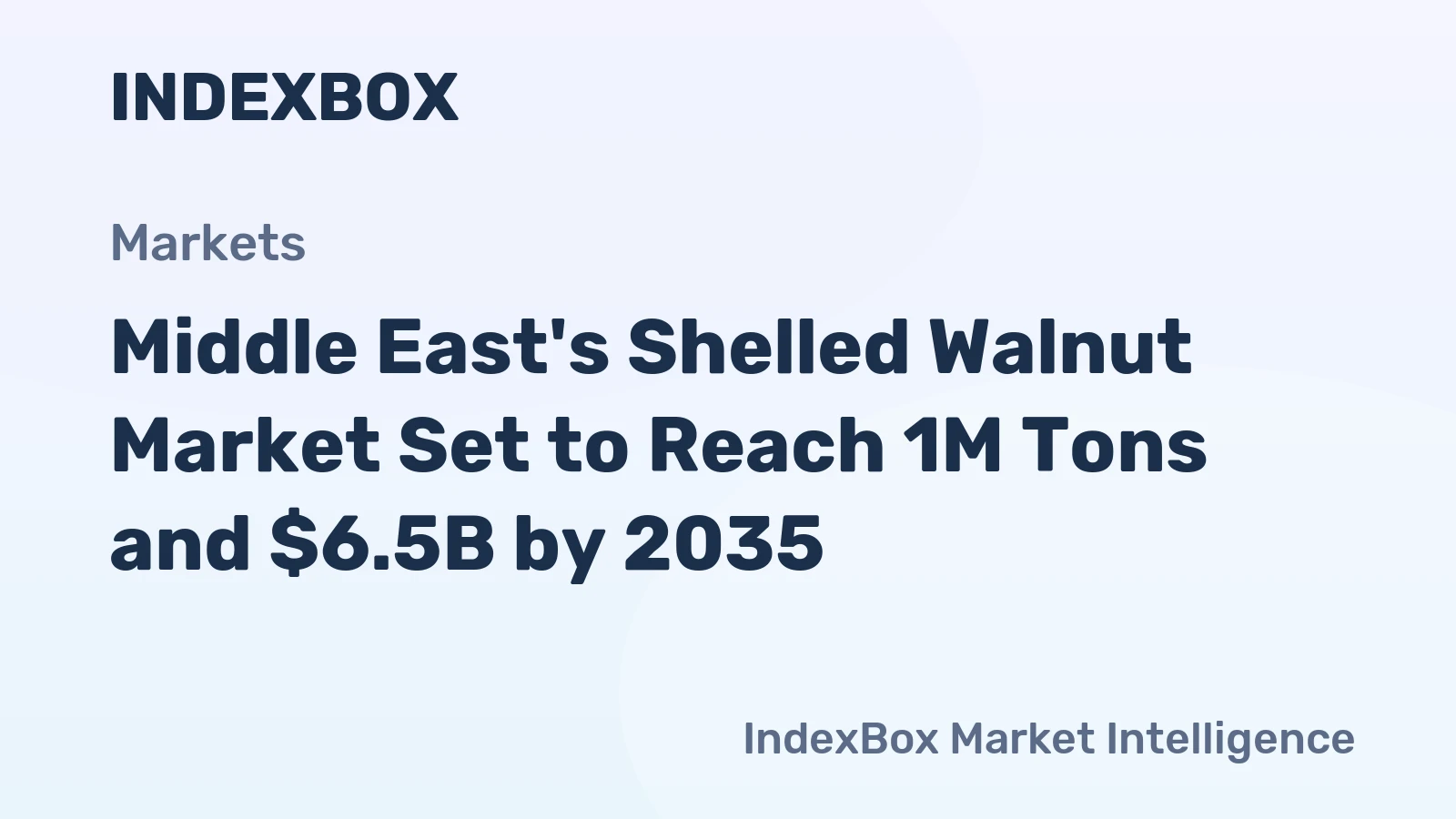 Middle East's Shelled Walnut Market Set to Reach 1M Tons and $6.5B by 2035