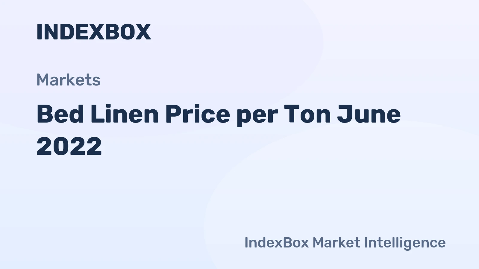 Bed Linen Price per Ton June 2022