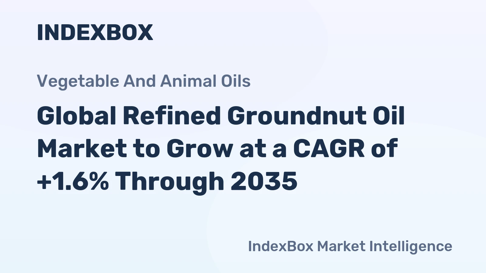 Global Refined Groundnut Oil Market to Grow at a CAGR of +1.6% Through 2035