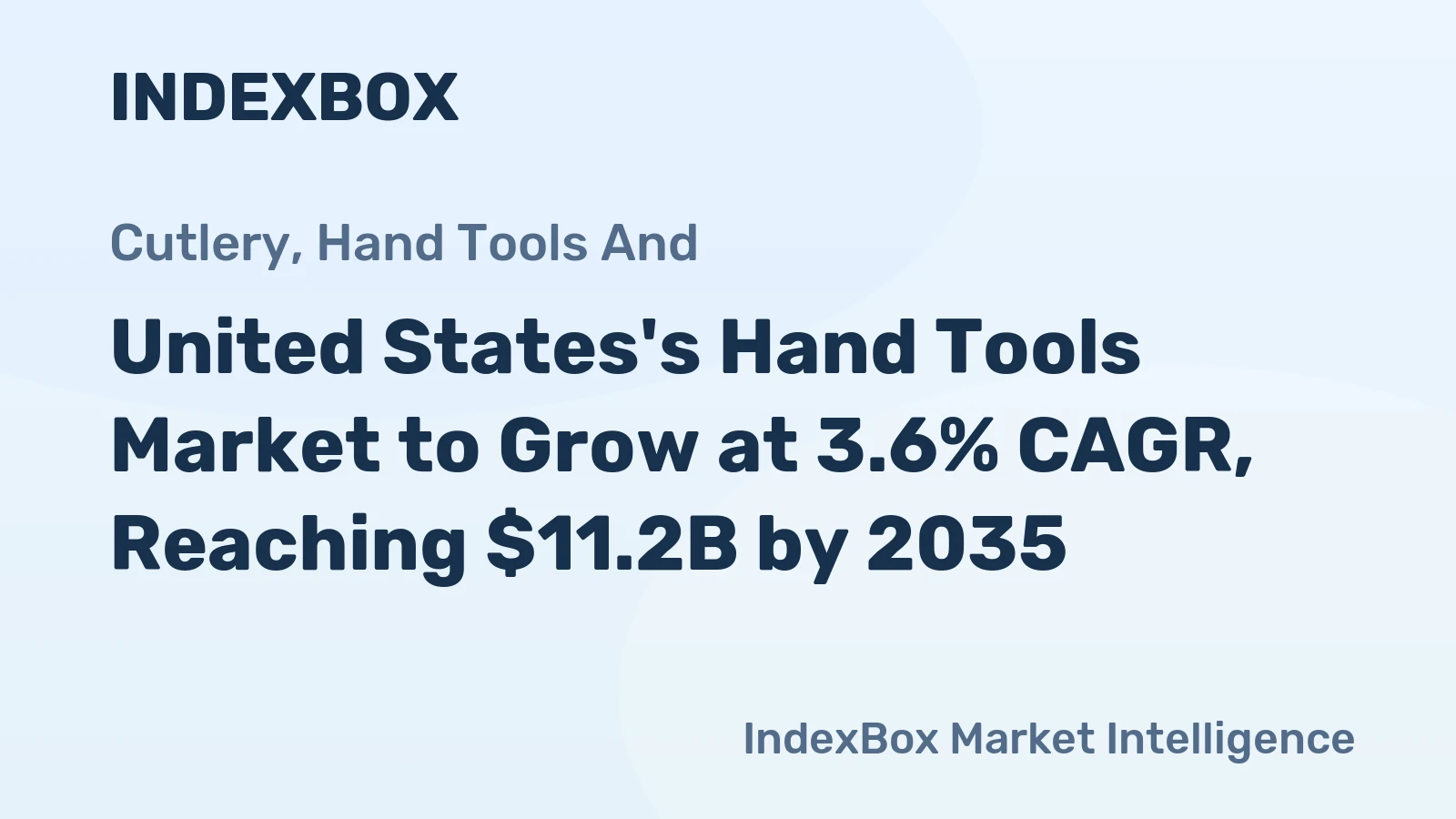 United States's Hand Tools Market to Grow at 3.6% CAGR, Reaching $11.2B by 2035