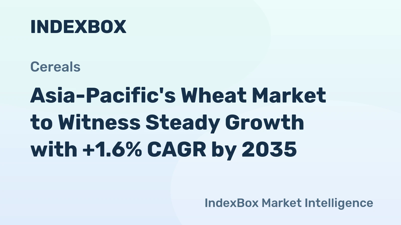 Asia-Pacific's Wheat Market to Witness Steady Growth with +1.6% CAGR by 2035