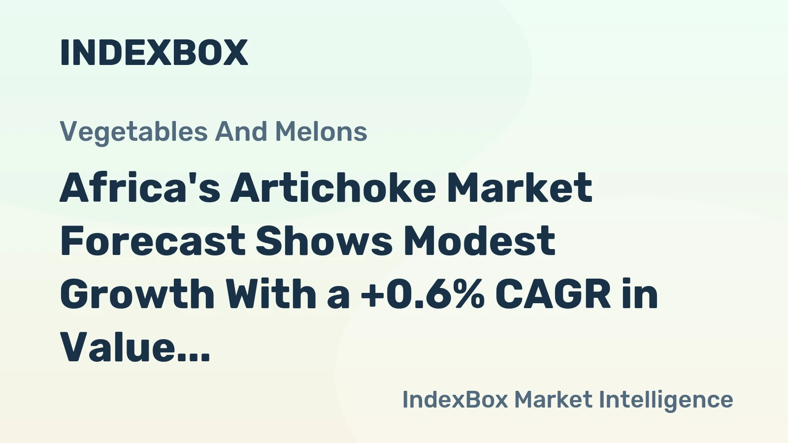 Africa's Artichoke Market Forecast Shows Modest Growth With a +0.6% CAGR in Value Through 2035