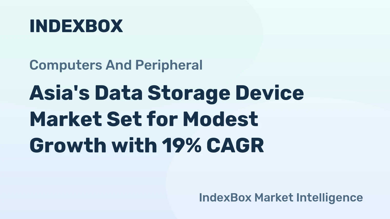 Asia's Data Storage Device Market Set for Modest Growth with 19% CAGR